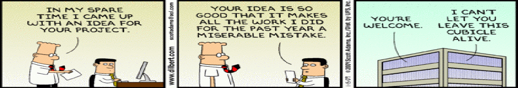 Dilbert: idea management - Bryan Eisenberg & Jeffrey Eisenberg